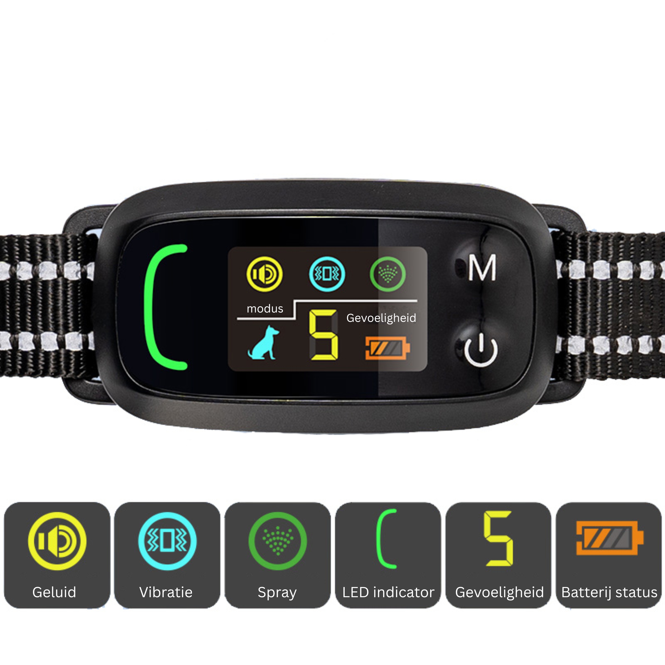 Furline® Anti Blafband Pro LED met Spray - Trainingshalsband